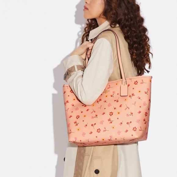 Coach | Bags | Coach Large City Tote With Mystical Floral Print Brand ...